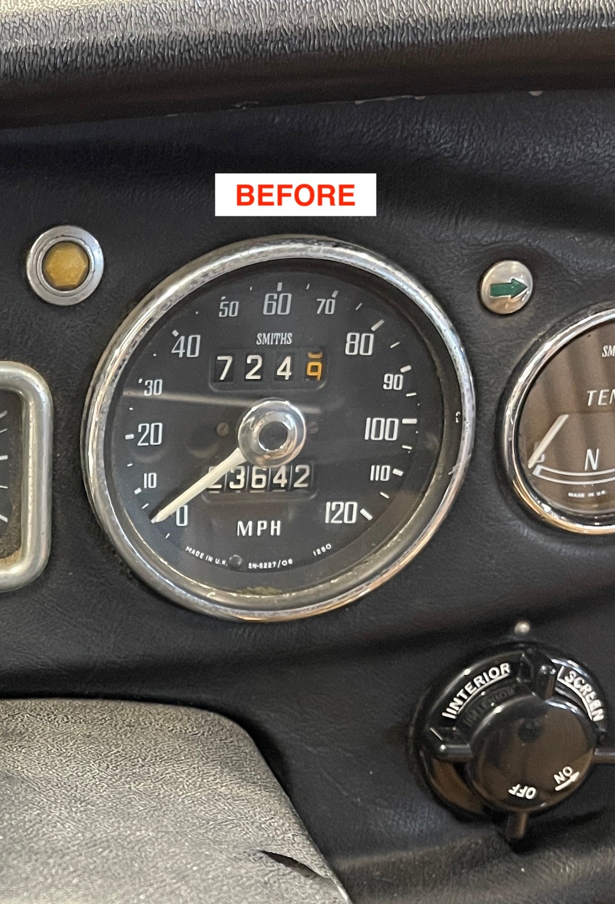 Late Spridget/MGB 80mm digital GPS Speedometer (1968-Up) – Bugeyeguys