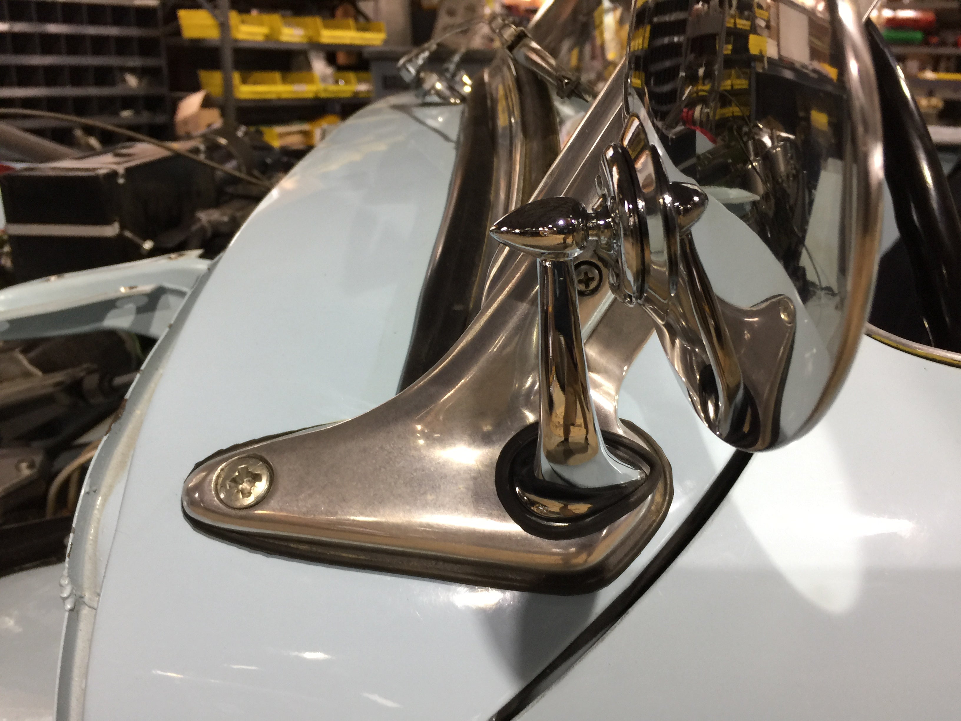 Pair of Side Mirrors for Windshield Posts - No Drilling Required! (Bug ...